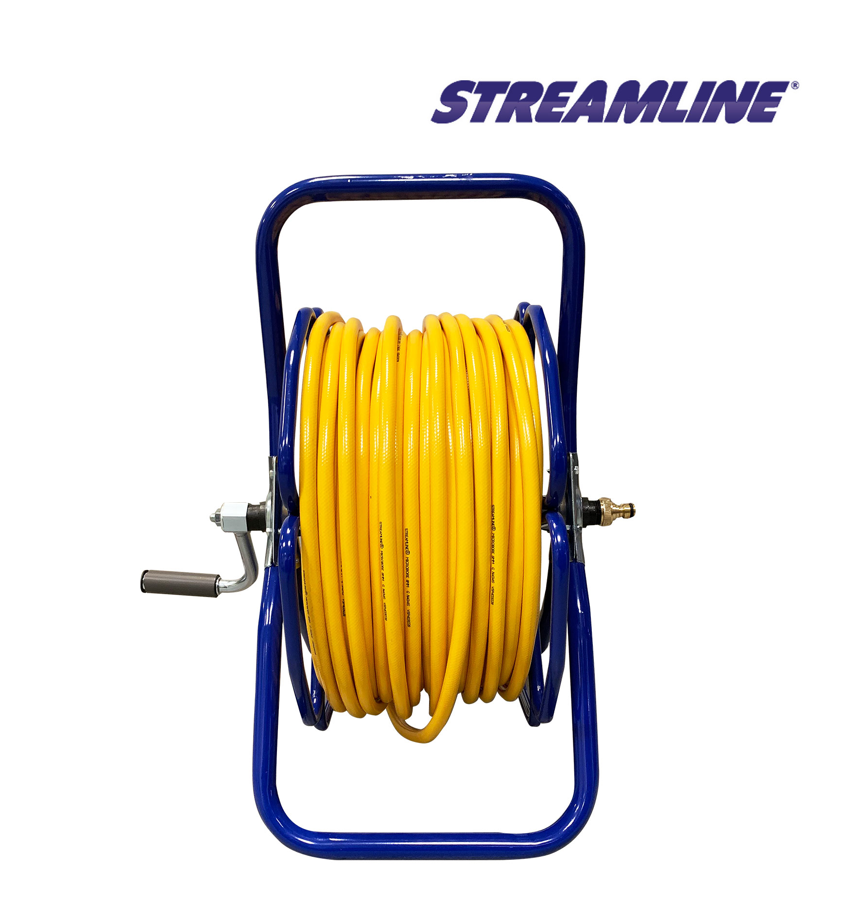Freestanding Robust HRM2 Metal Hose Reel complete with 8mm Minibore ...